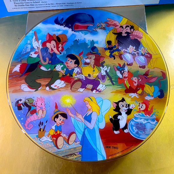 Disney | Media | Walt Disneys Pinocchio Vtg 98 Soundtrack Phono Picture ...